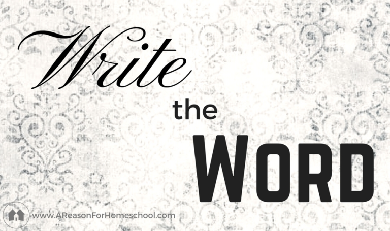 Write The Word: TEACH – A Reason For Homeschool