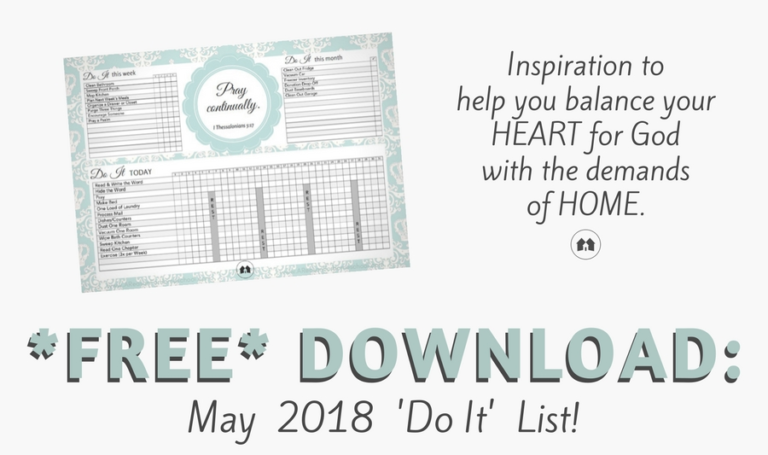 Introducing Our ‘Do It’ List for May! – A Reason For Homeschool