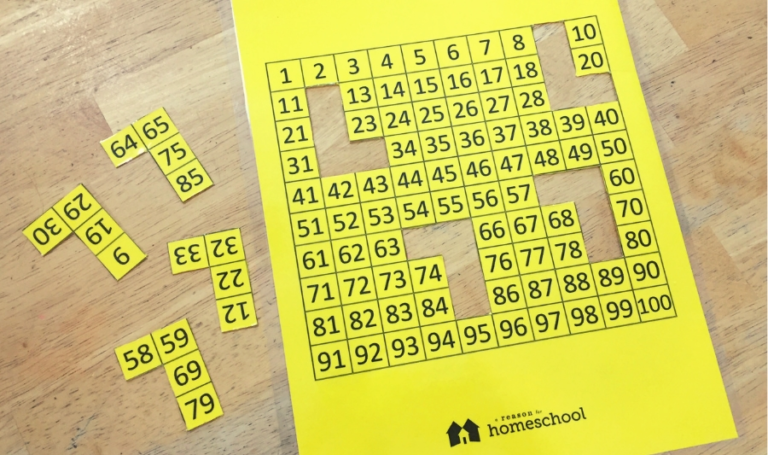 Hundreds Chart Match-Up Game (with FREE printable) – A Reason For ...